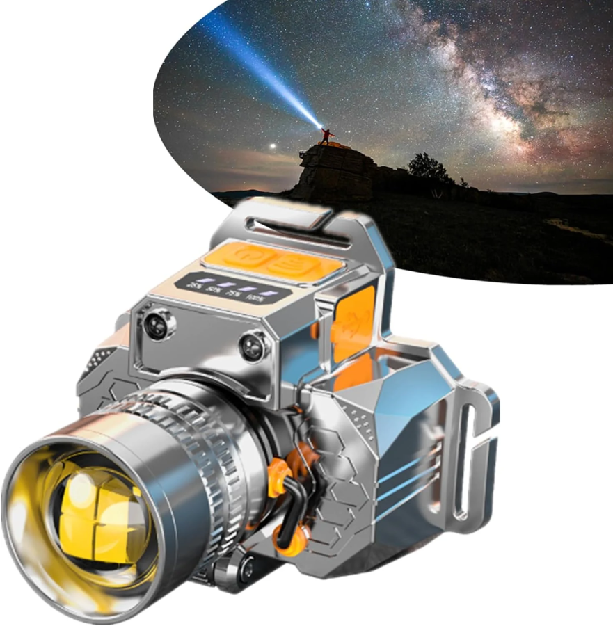 Niche Scraper - Head-mounted Induction Zoomable Super Bright Flashlight