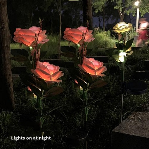 Niche Scraper - Artificial Rose Solar Garden Stake Lights